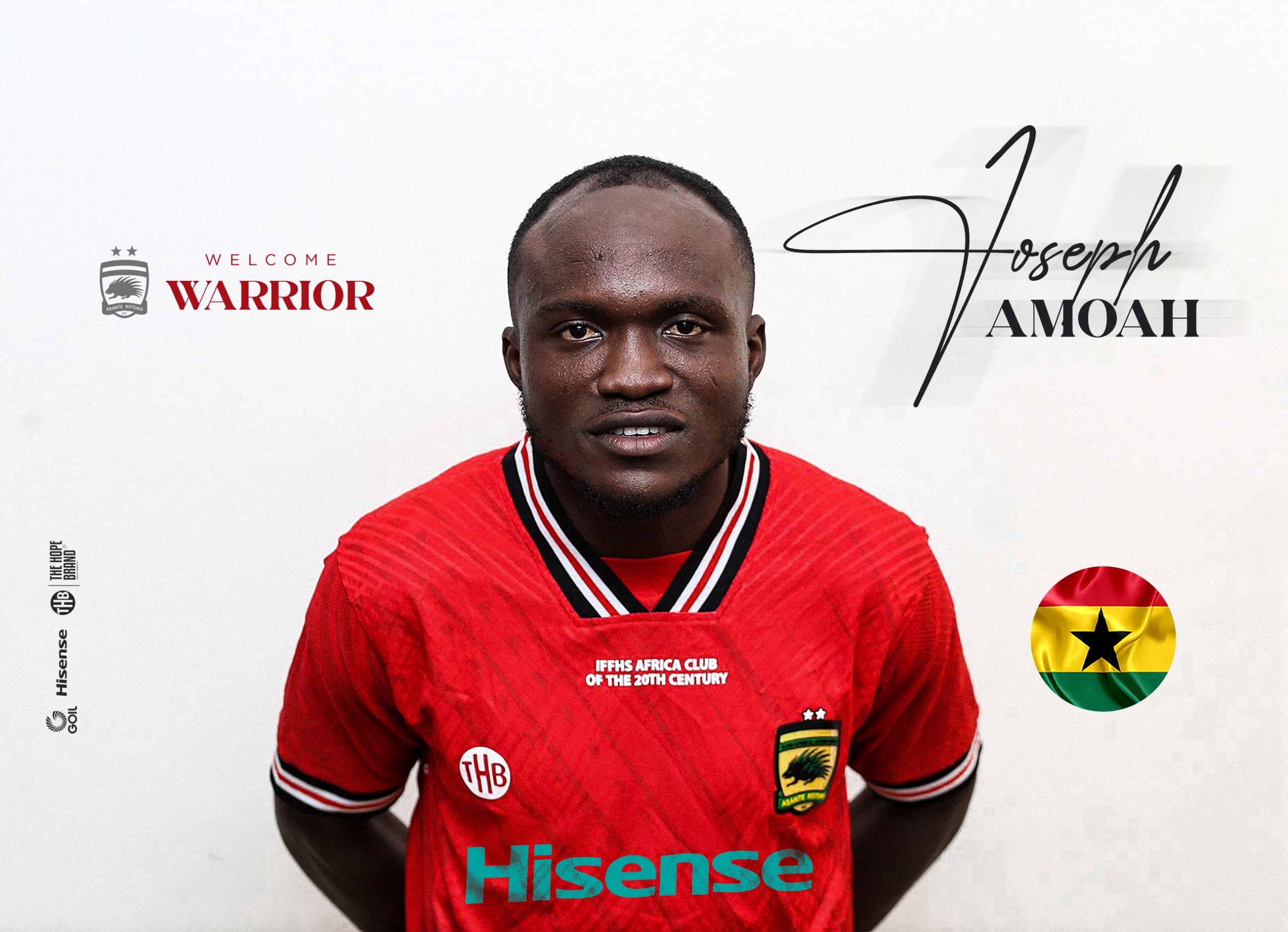 Joseph Amoah Arrives On A Long Term Deal | Official Asante Kotoko Website