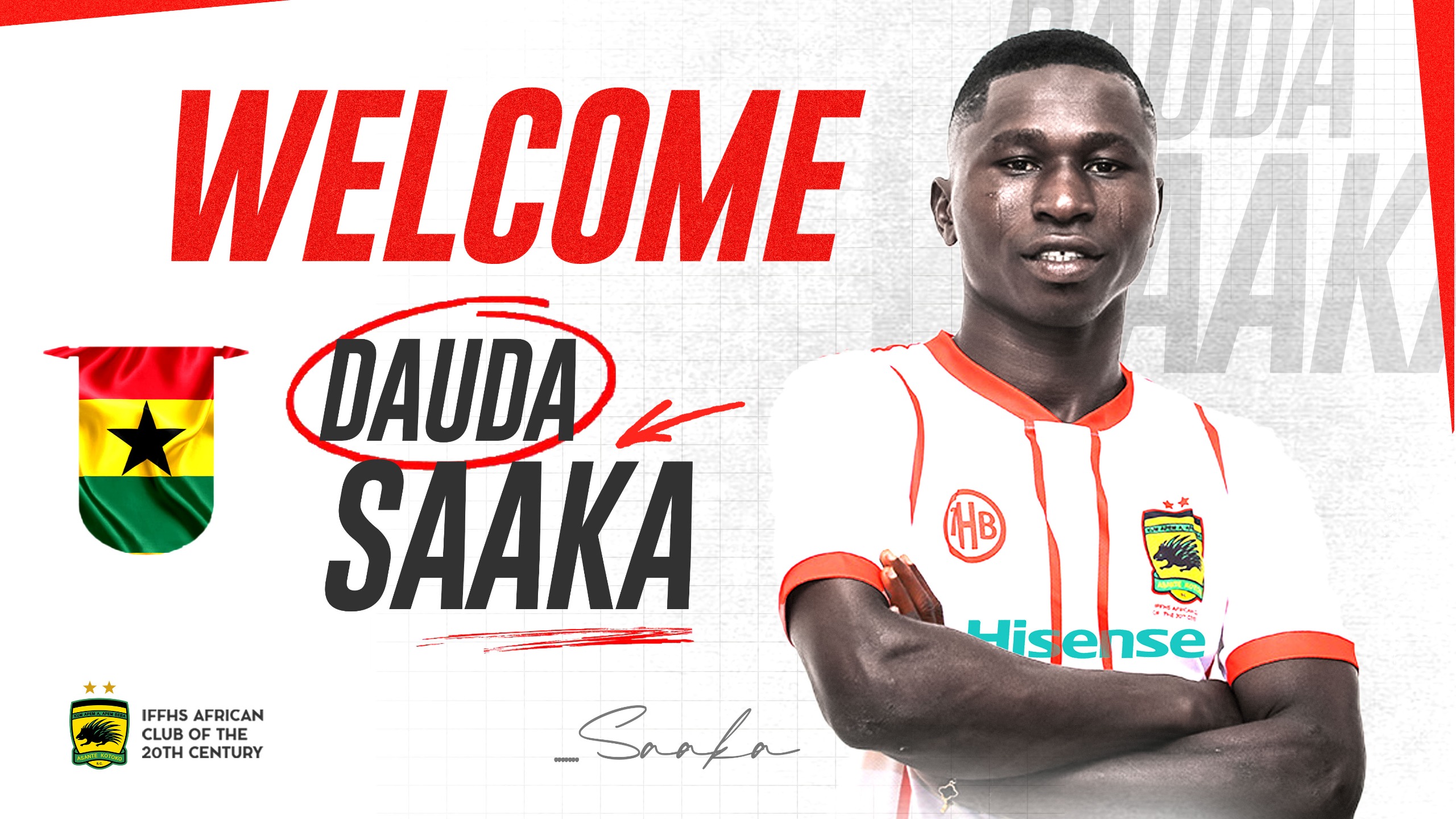 Saaka Dauda Arrives from Bofoakwa Tano | Official Asante Kotoko Website