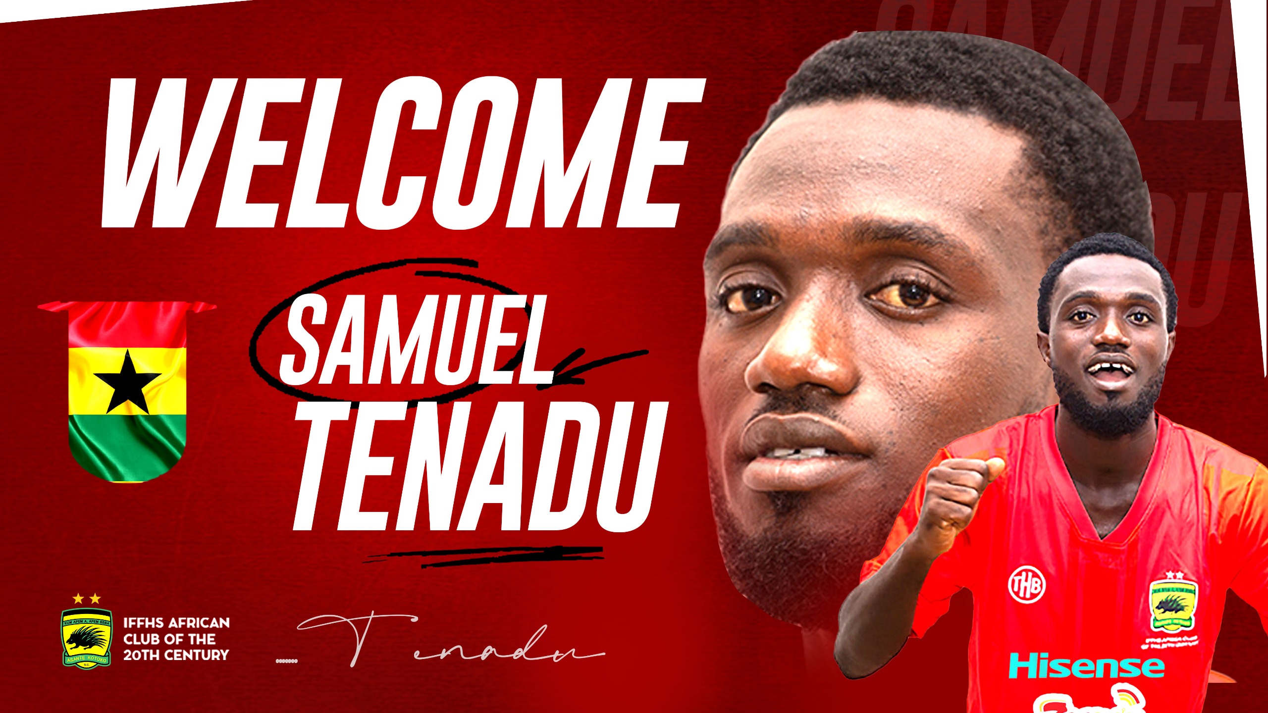 Samuel Tenadu Arrives on a Three-Year Deal | Official Asante Kotoko Website