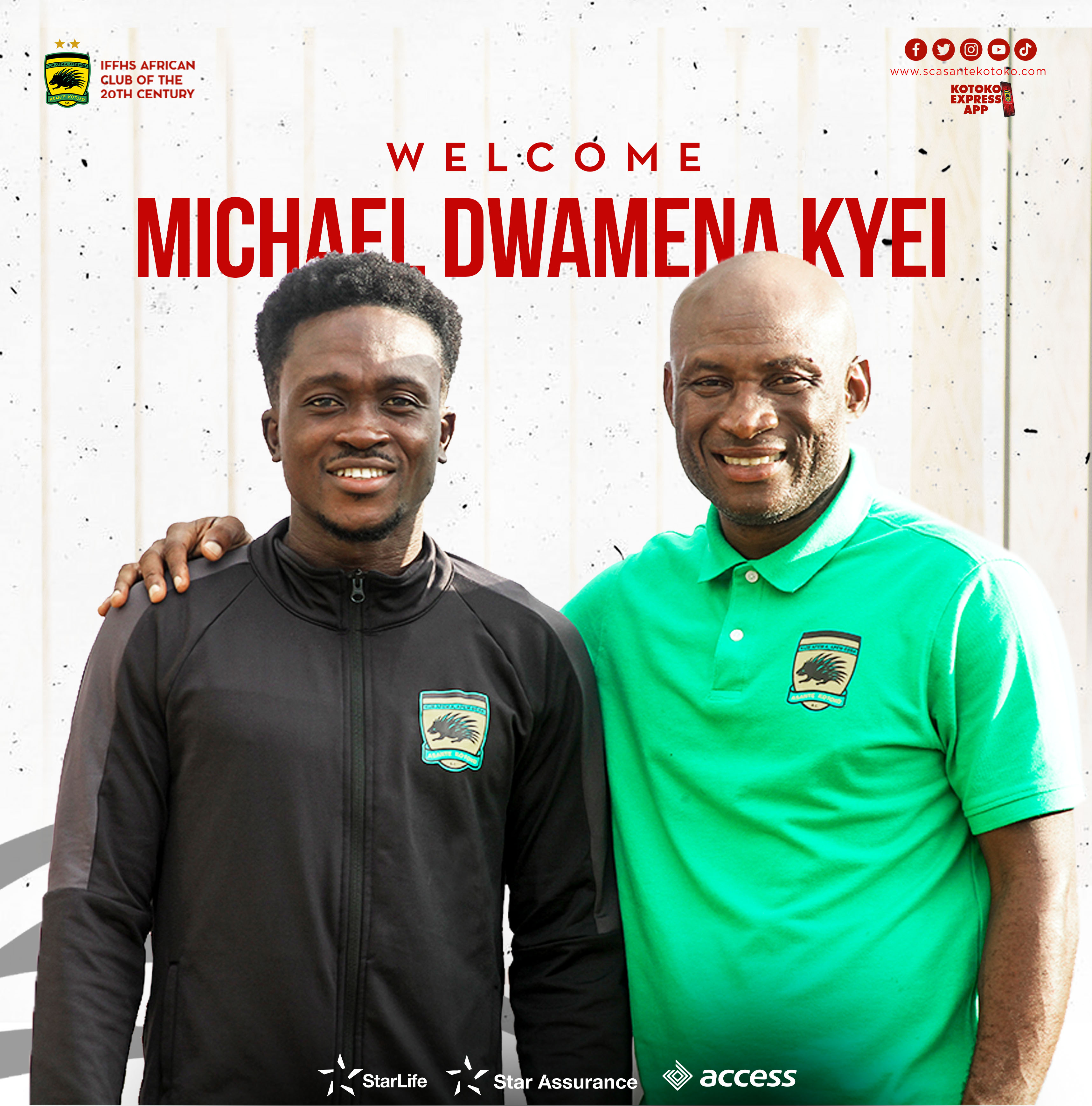 Michael Dwamena Kyei is a Porcupine Warrior | Official Asante Kotoko ...